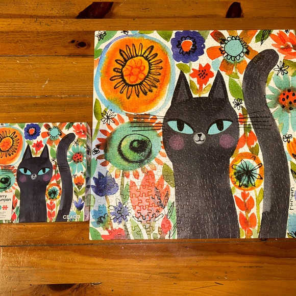 ceaco | Toys | Terry Runyan Ceaco 50 Piece Black Cat Puzzle | Poshmark
